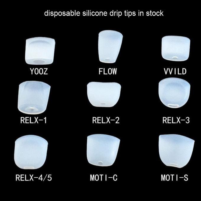 Disposable Odorless Silicone Drip Tips , Multiscene Rubber Mouthpiece Cover
